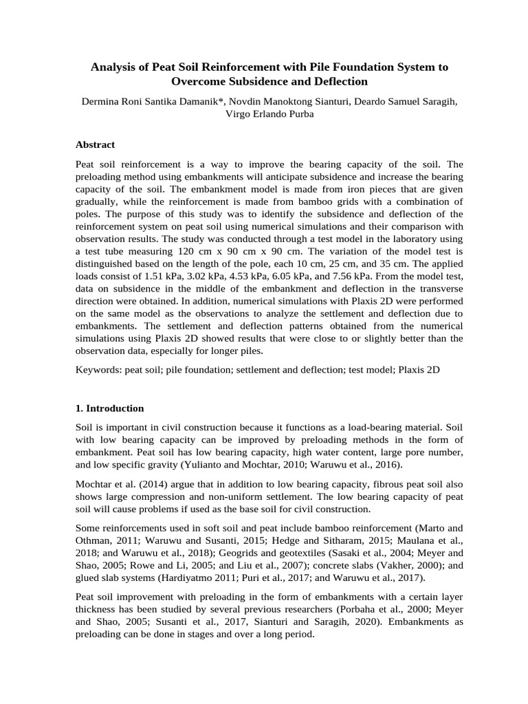 Analisis Penurunan Lendutan-English | PDF | Elasticity (Physics) | Deep ...