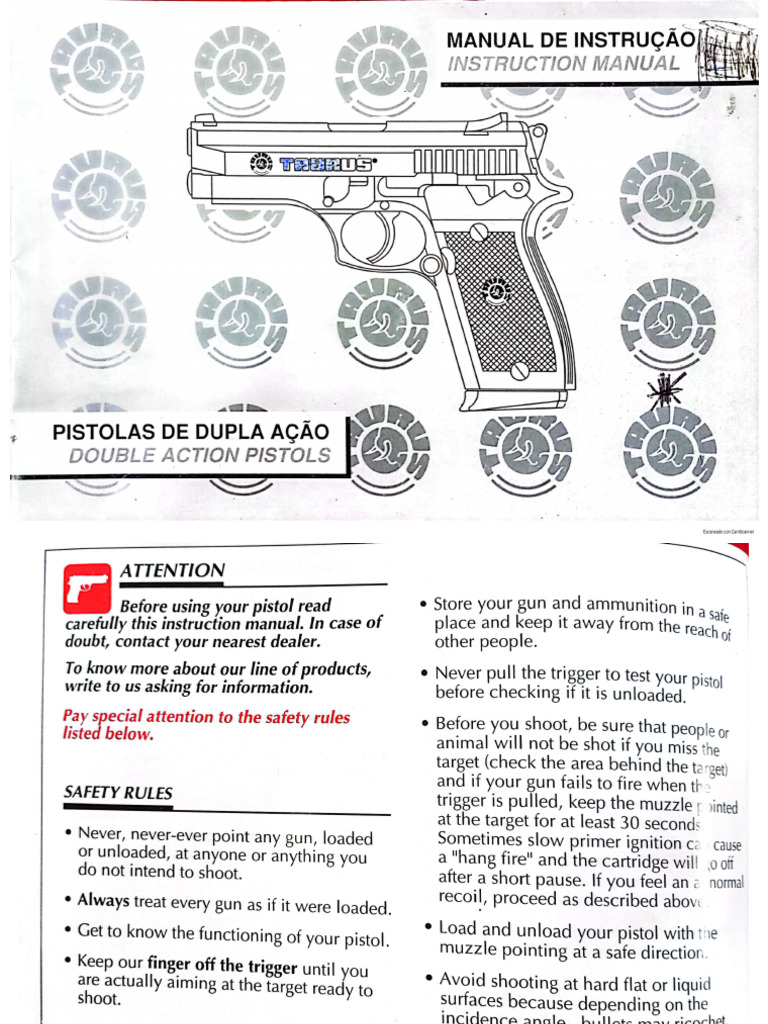Manual Taurus PT917C | PDF