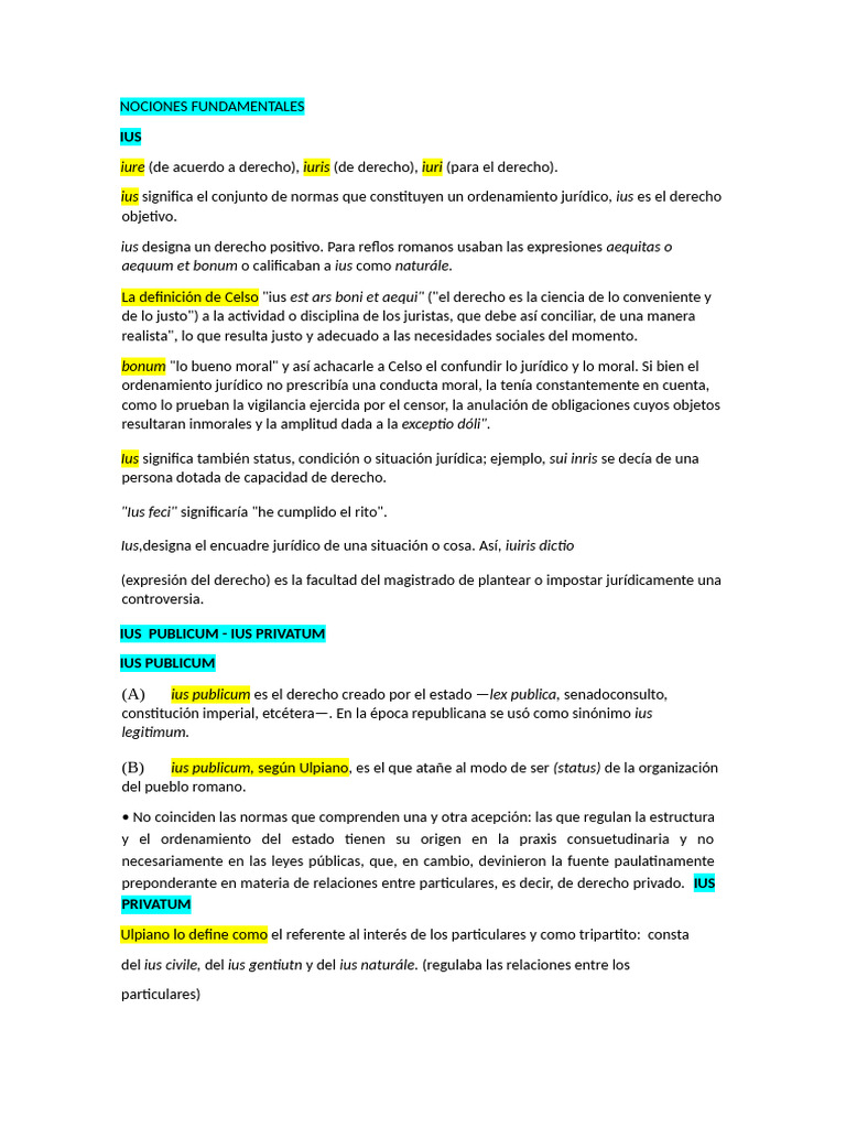 Nociones Fundamentales del Derecho Romano | PDF | Roma antigua | Justicia