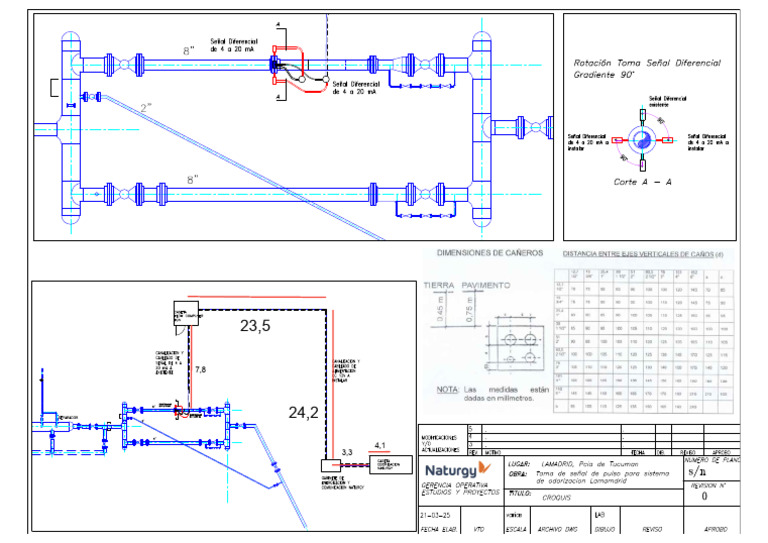 Señal Odorizacion Lamadrid-Layout1 Con Medidas Canalizacion | PDF