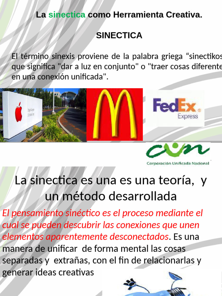 La SINECTICA (Autoguardado) | PDF | Analogía | Iniciativa empresarial