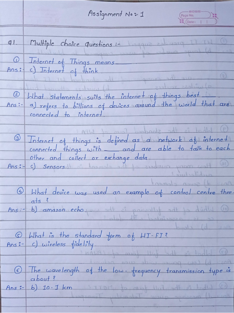 IOT ASSIGNMENT | PDF