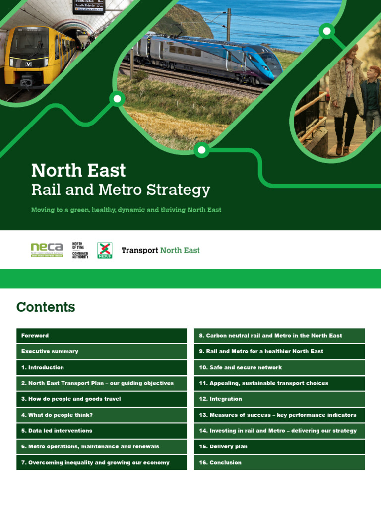 North East Rail and Metro Strategy | PDF | Rail Transport | Rapid Transit