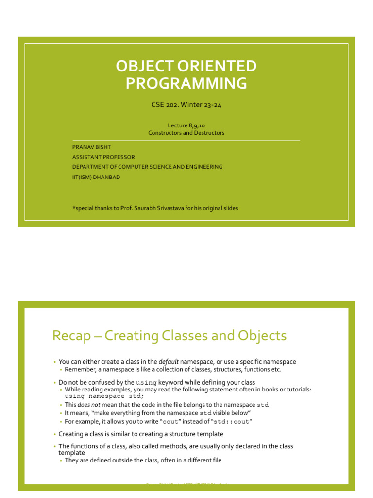Constructors 1 C | PDF | Constructor (Object Oriented Programming) | Programming