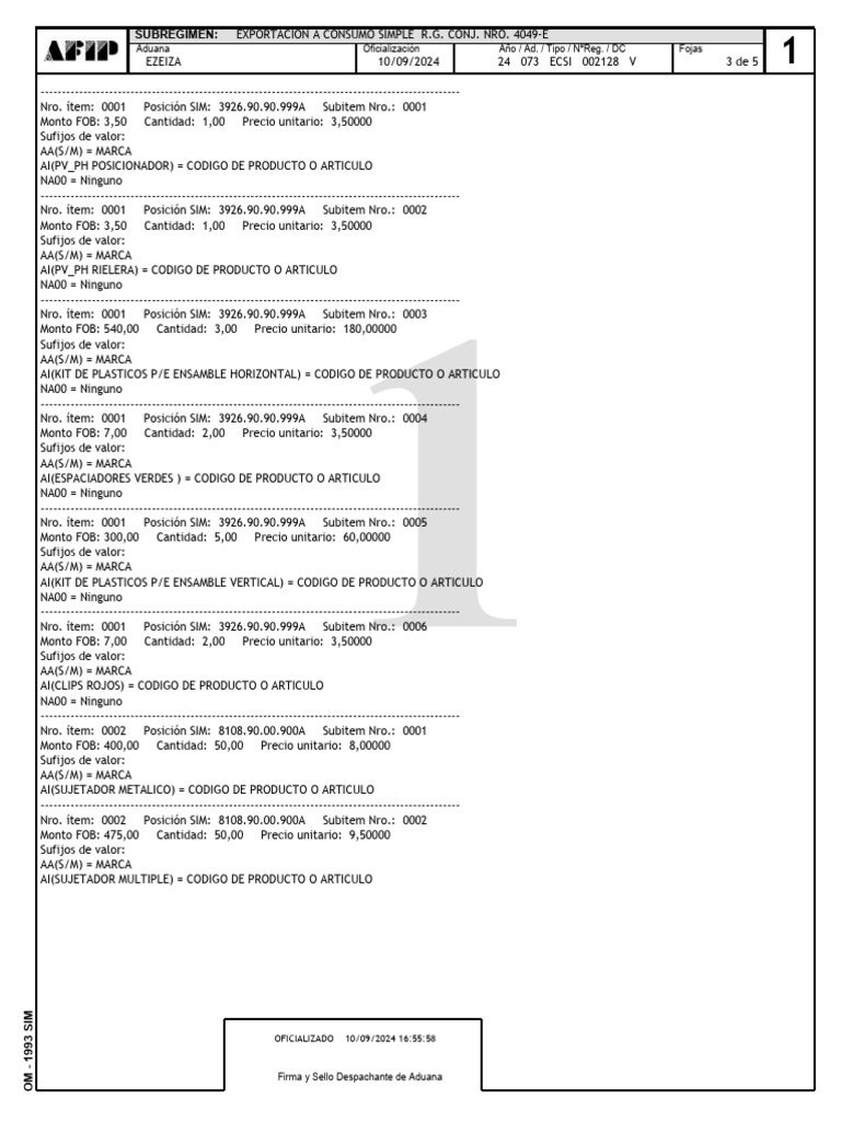 Plat-Mac SRL 24073ecsi002128v Sub | PDF