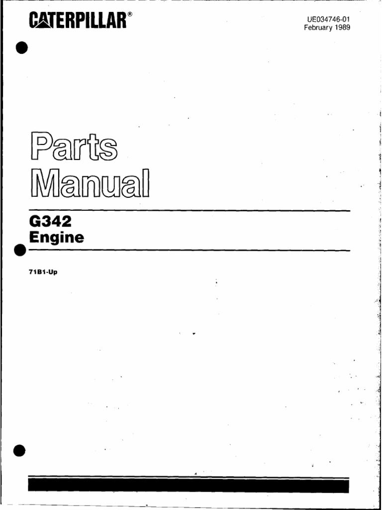 G342 - 71b1-Up - Parts - 1989 | PDF