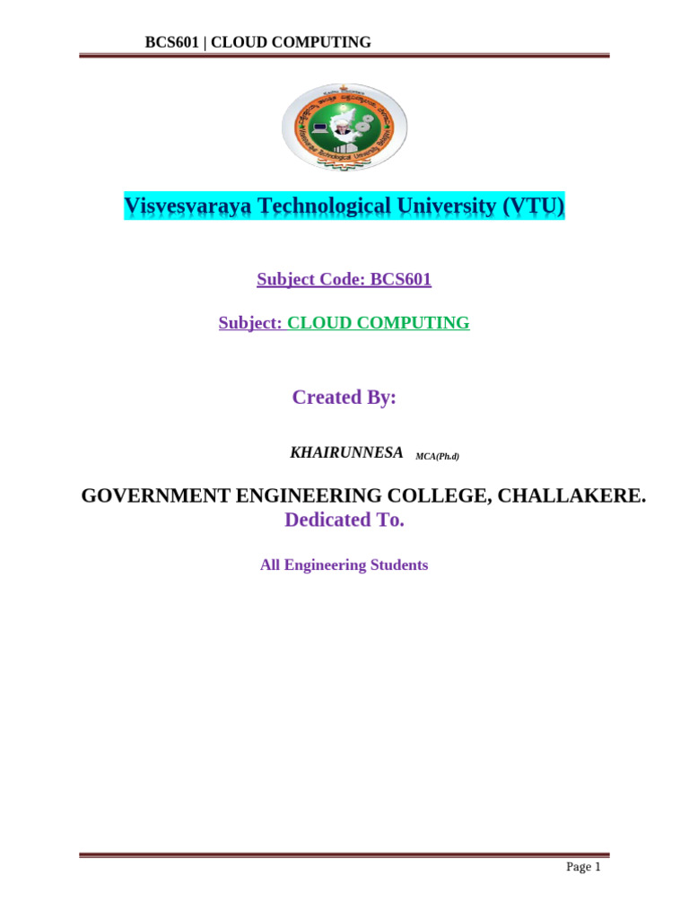 MODULE- 01 CC(BCS601) 2022-23 | PDF | Peer To Peer | Computer Cluster