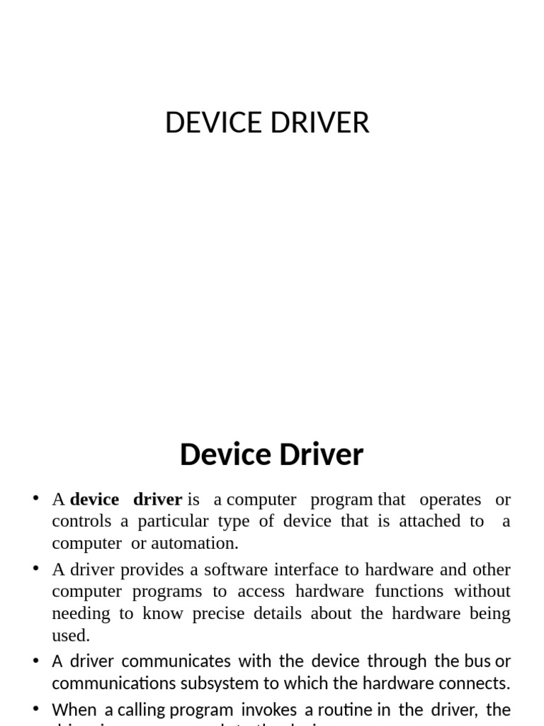 Unit III | PDF | Device Driver | Microcontroller
