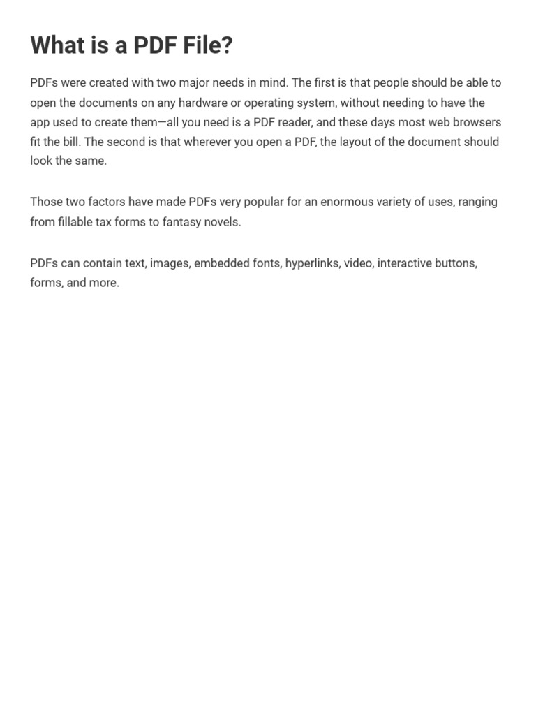 Understanding PDF Files and Their Uses | PDF