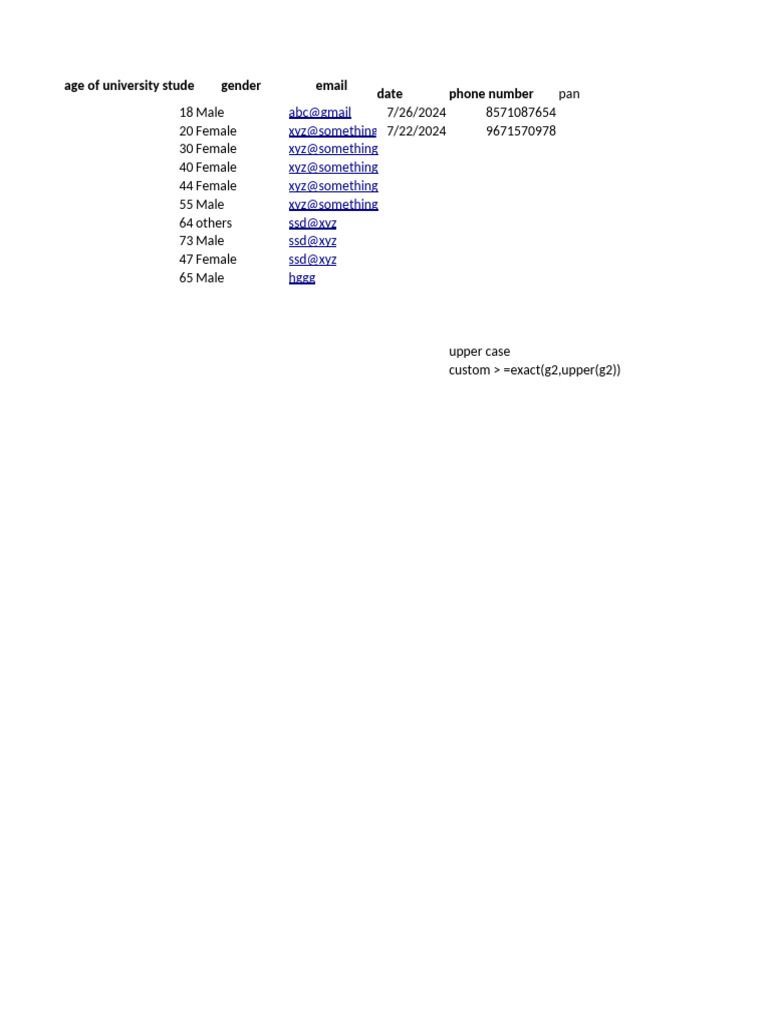 Session 4 Data Validation | PDF