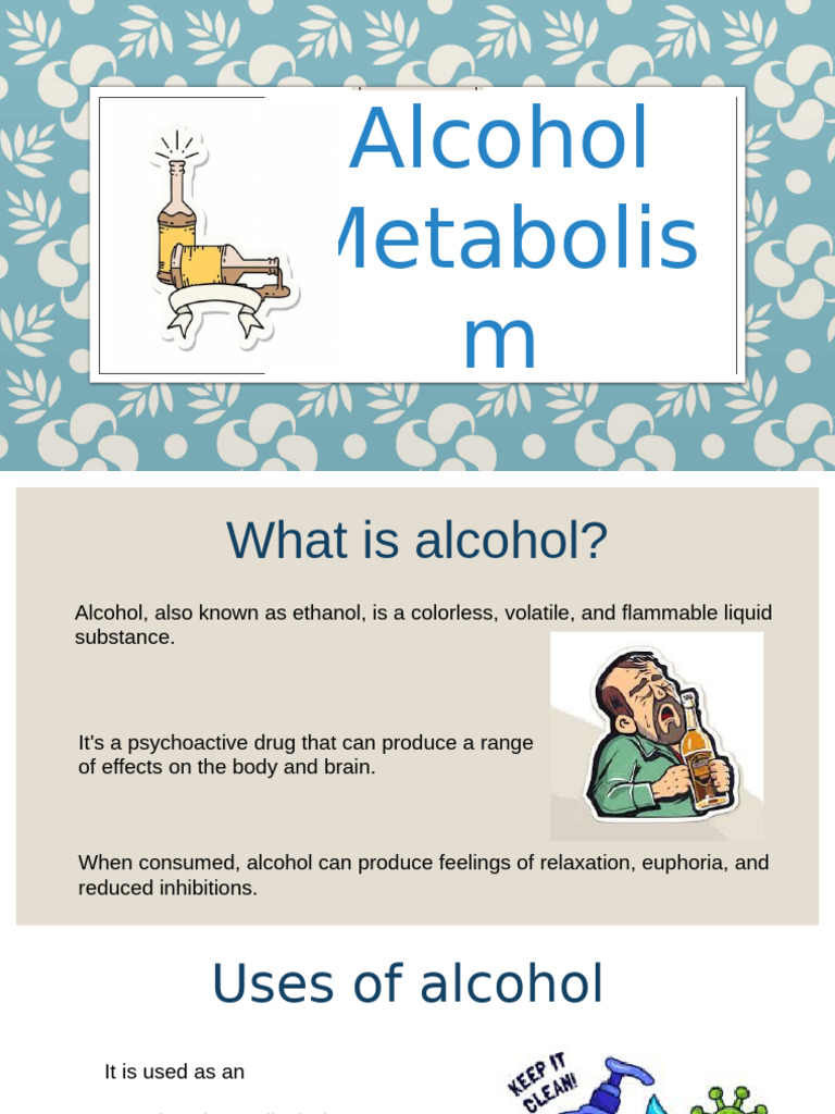 Alcohol Metabolism | PDF | Ethanol | Metabolism