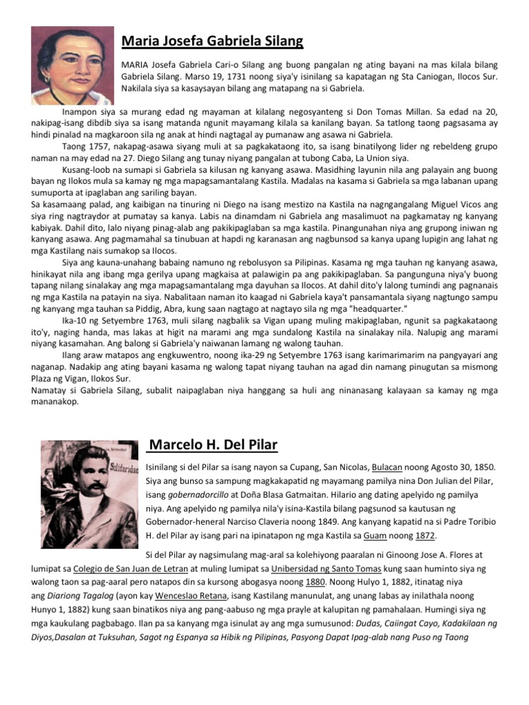 Maria Josefa Gabriela Silang | PDF