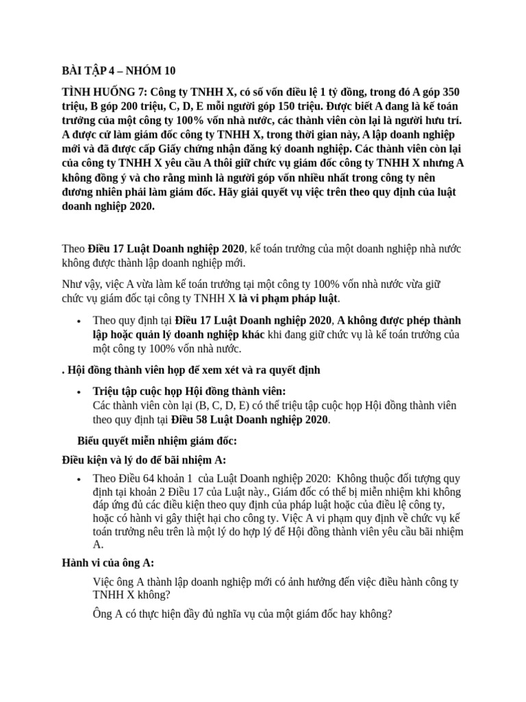 bt4 c7 Nhóm 10 LKD | PDF