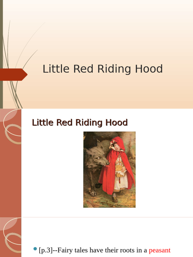 Little Red Riding Hood | PDF | Little Red Riding Hood | Fairy Tales