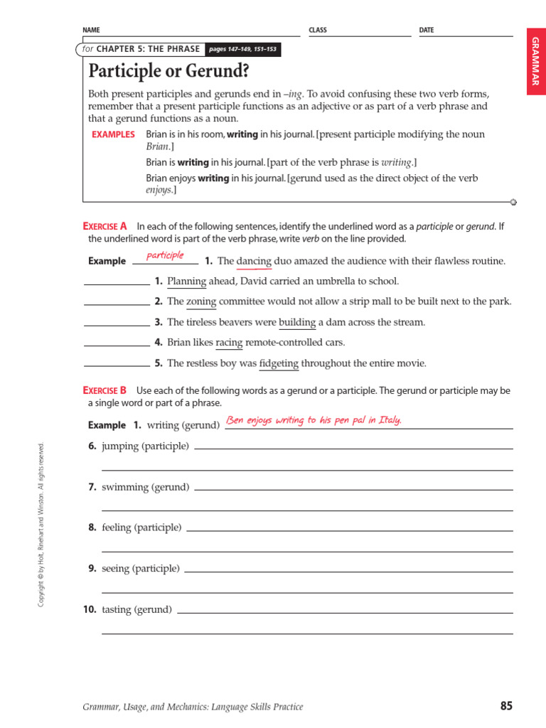 Grammar Usage and Mechanics Second-92-97 | PDF | Adjective | Verb