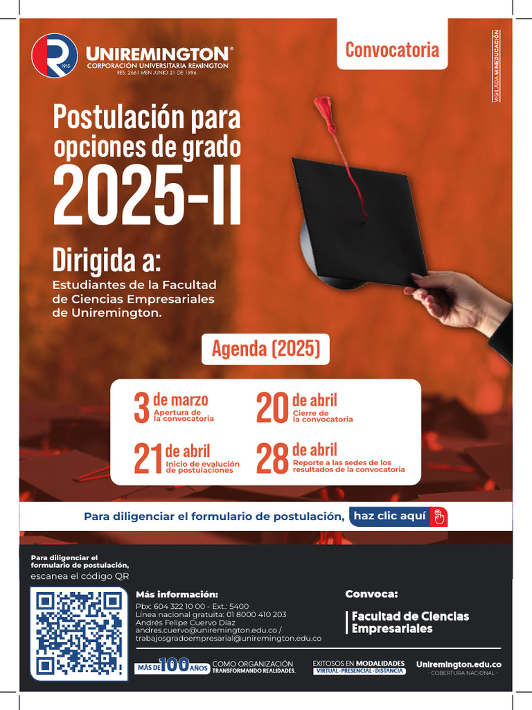 Postulaciones Opción de Grados 2025-II-AFICHE | PDF