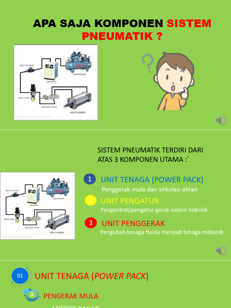 Komponen Utama Sistem Pneumatik | PDF
