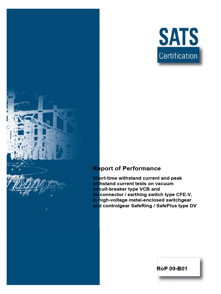 Report of Performance: Rop 09-B01 | PDF