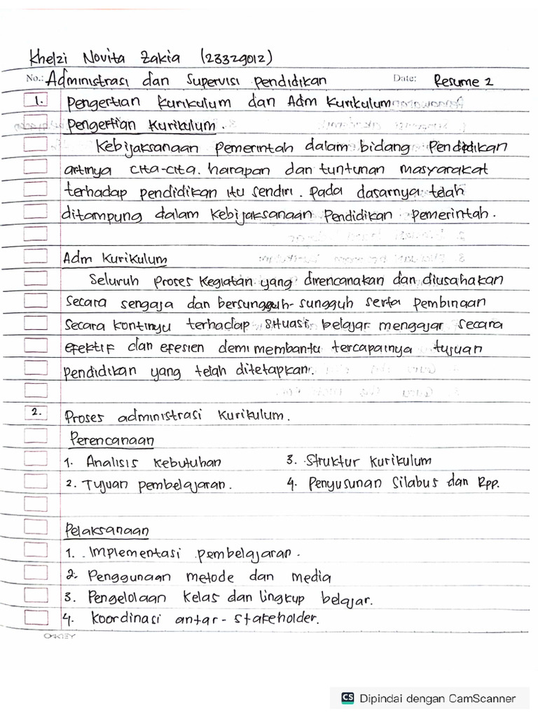 Khelzi Novita Zakia Adsup 2 | PDF