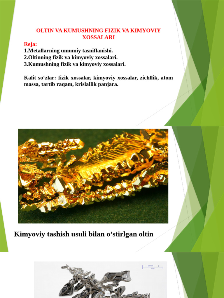 3-Ma'Ruza Nodir Metallar | PDF