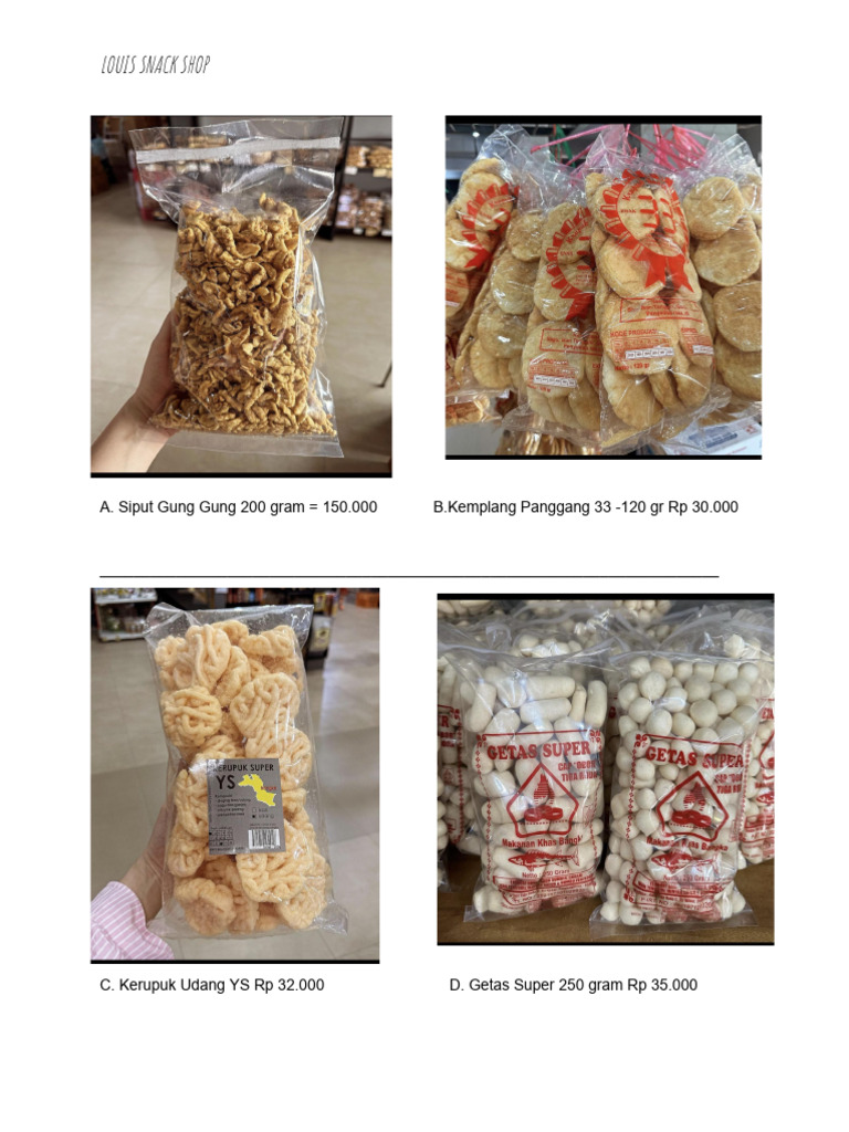 Louis Snack Shop | PDF