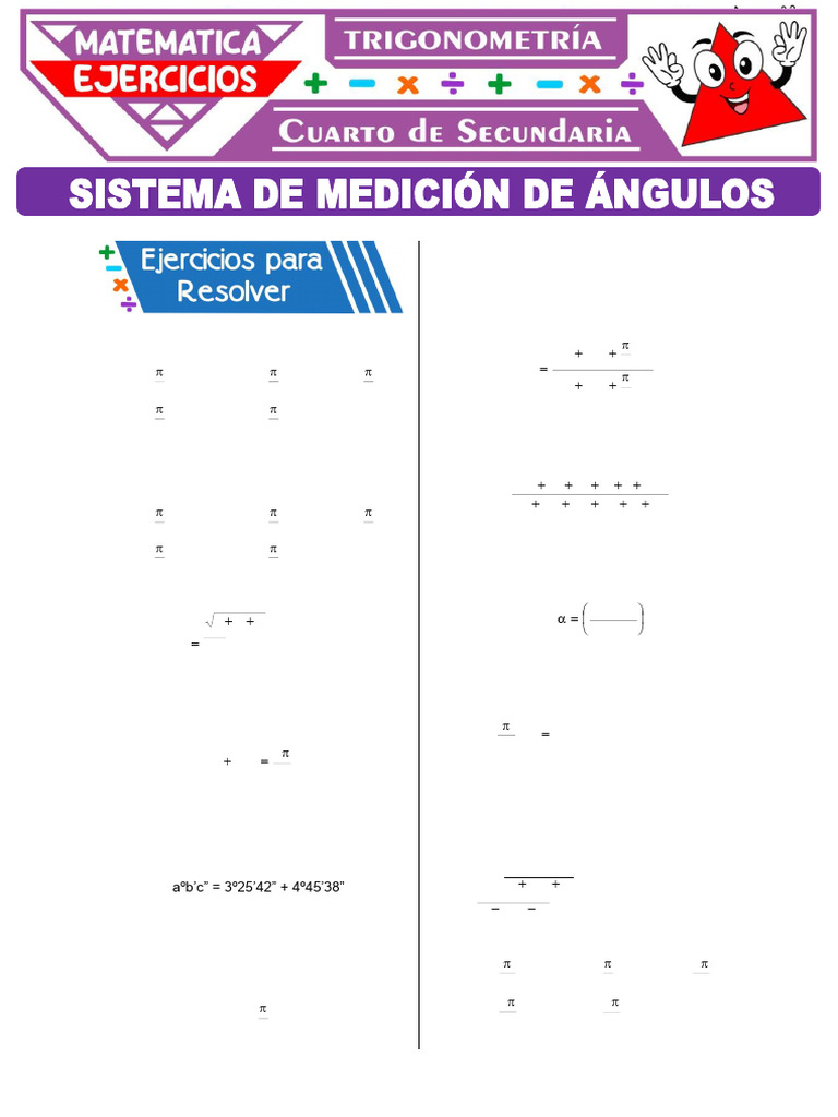 Sistema de Medicion de Angulos para Cuarto Grado de Secundaria | PDF ...