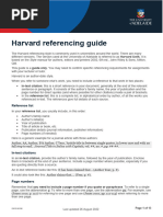 MMU Harvard Referencing Quick Guide: Terminology | PDF | Citation ...