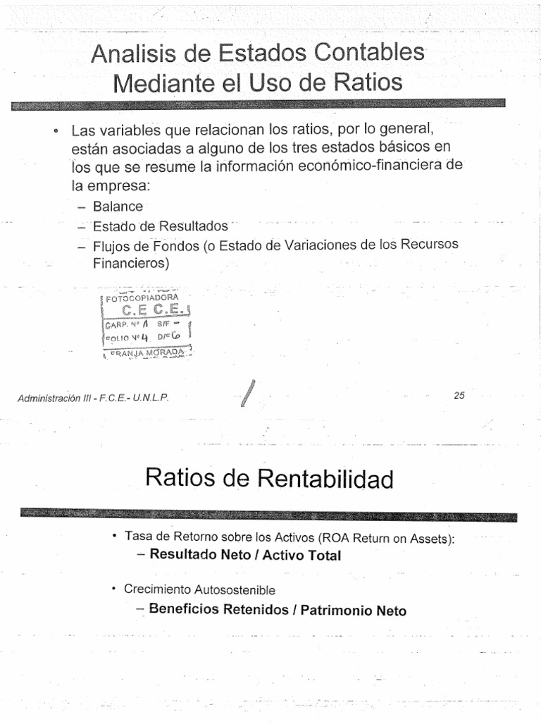 Análisis de Estados Contables Mediante El Uso de Ratios | PDF