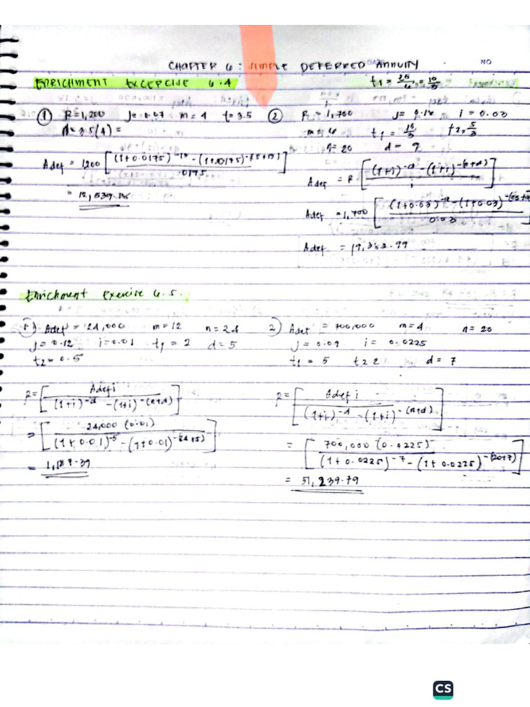 Chapter 6 Simple Deferred Annuity | PDF