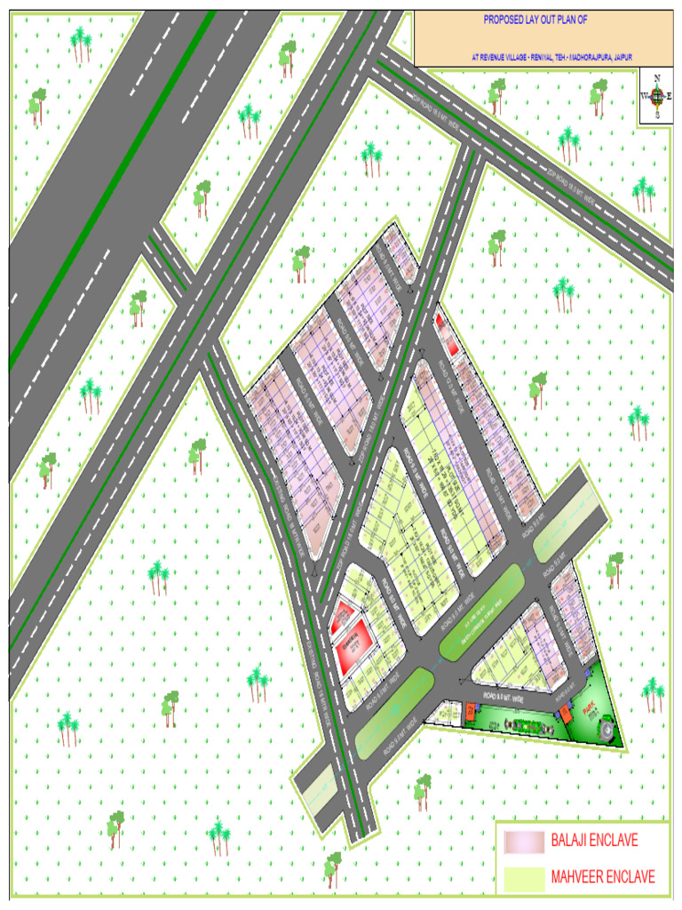 Marketing Map Mahaveer Enclave | PDF