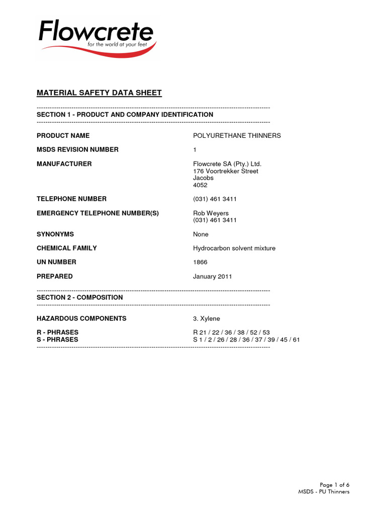 Polyurethane | PDF | Water | Firefighting