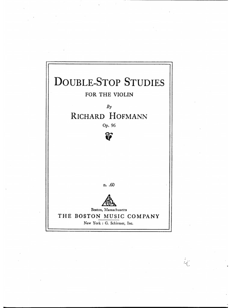 Hoffman Violin Double Stops | PDF