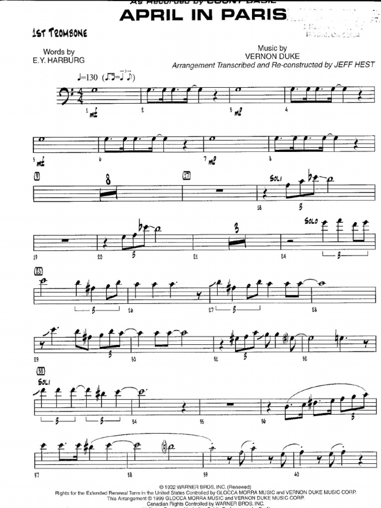 Trombone 1 | PDF