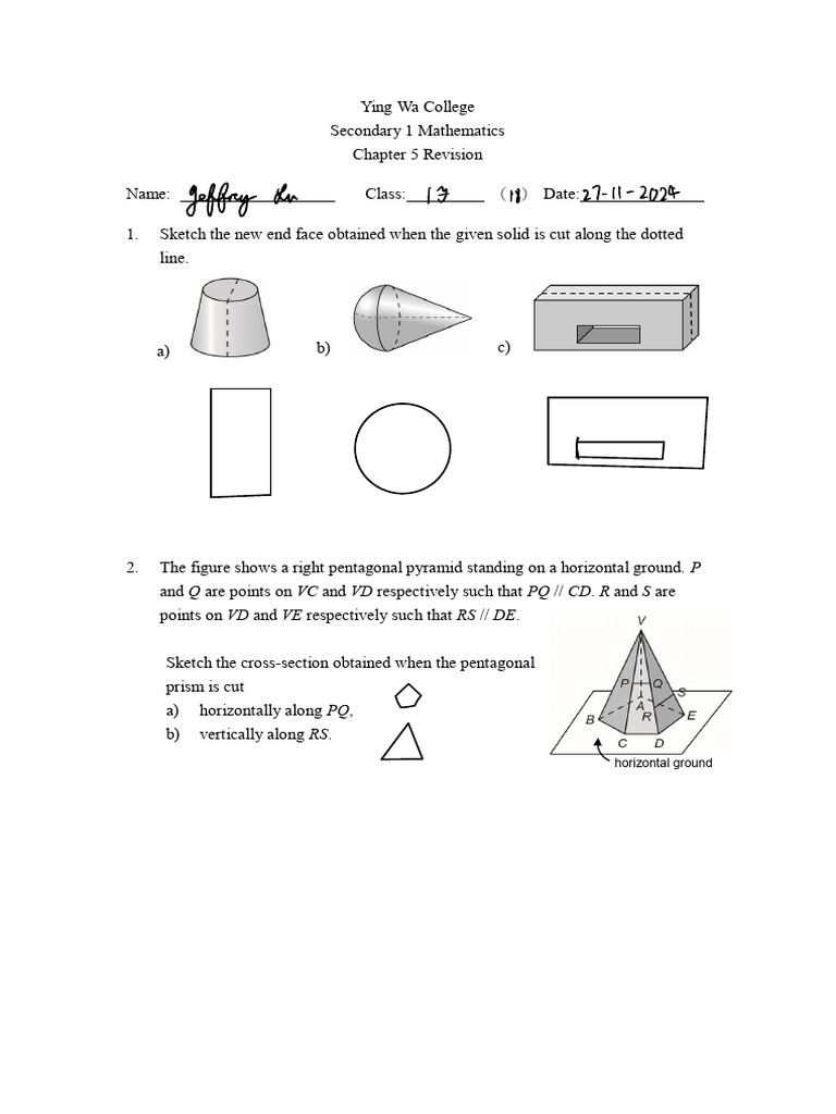 F1 Ch5 Revision1f18 | PDF | Elementary Geometry | Euclid