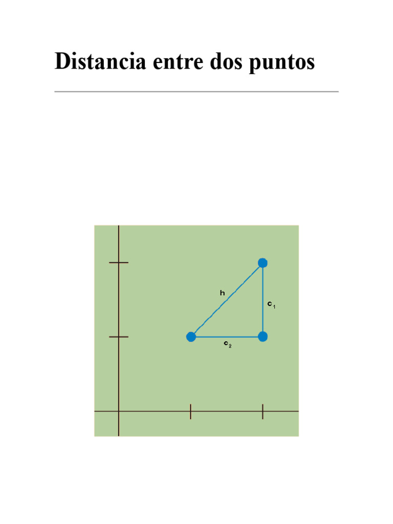 Distancia Entre Dos Puntos | PDF