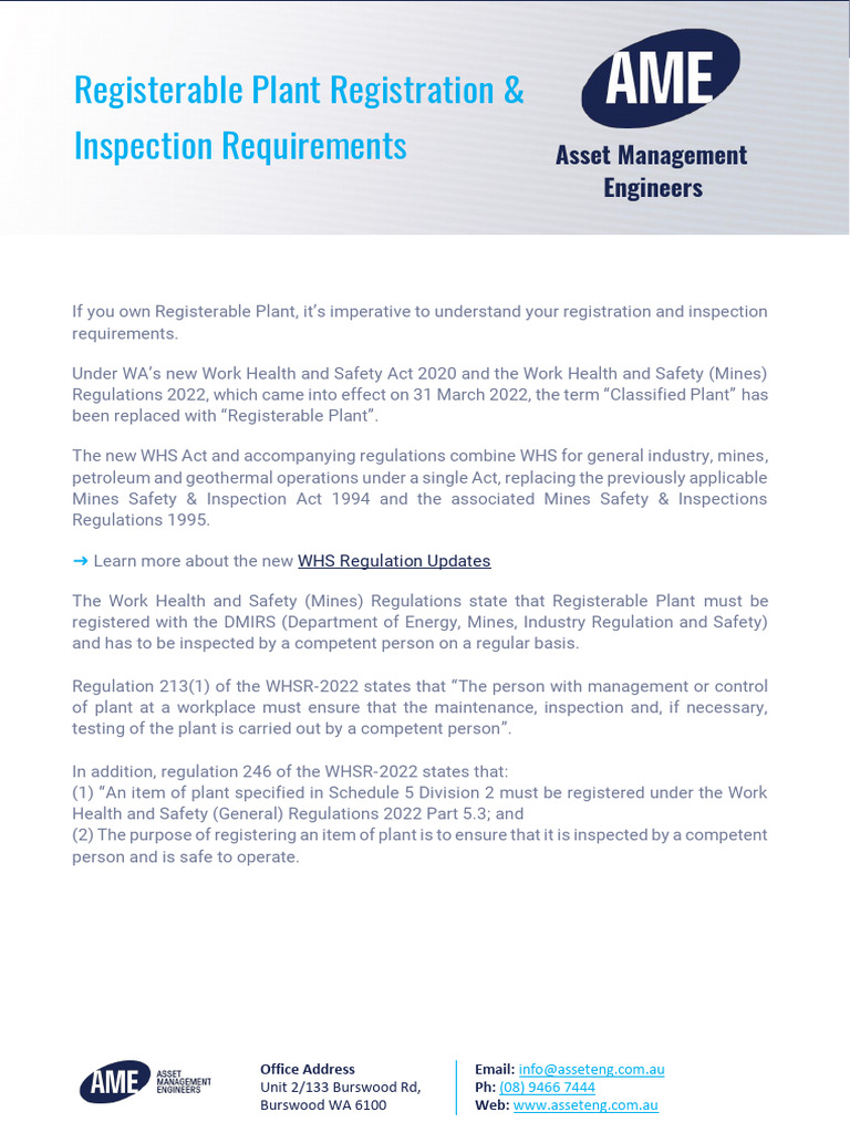Plant Registration and Inspection Requirements Downloadable Guide ...