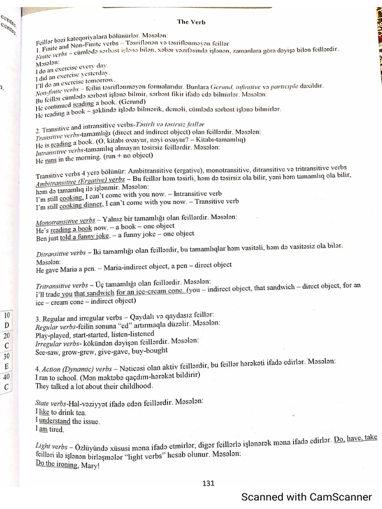 Verb Tenses Grammar and Tests | PDF