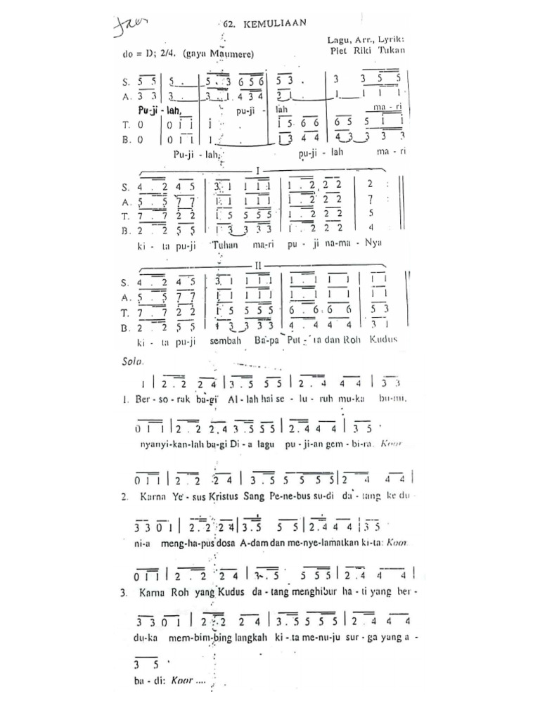 Kemuliaan - PUJILAH TUHAN | PDF