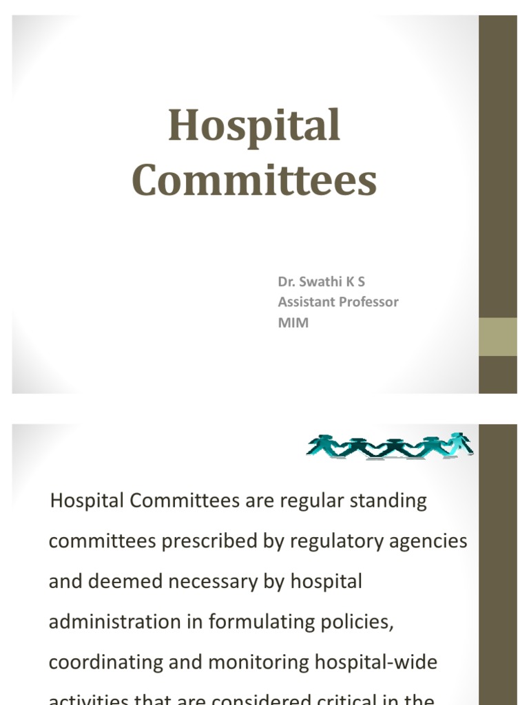 Hospital Committees | PDF | Infection Control | Medical Diagnosis