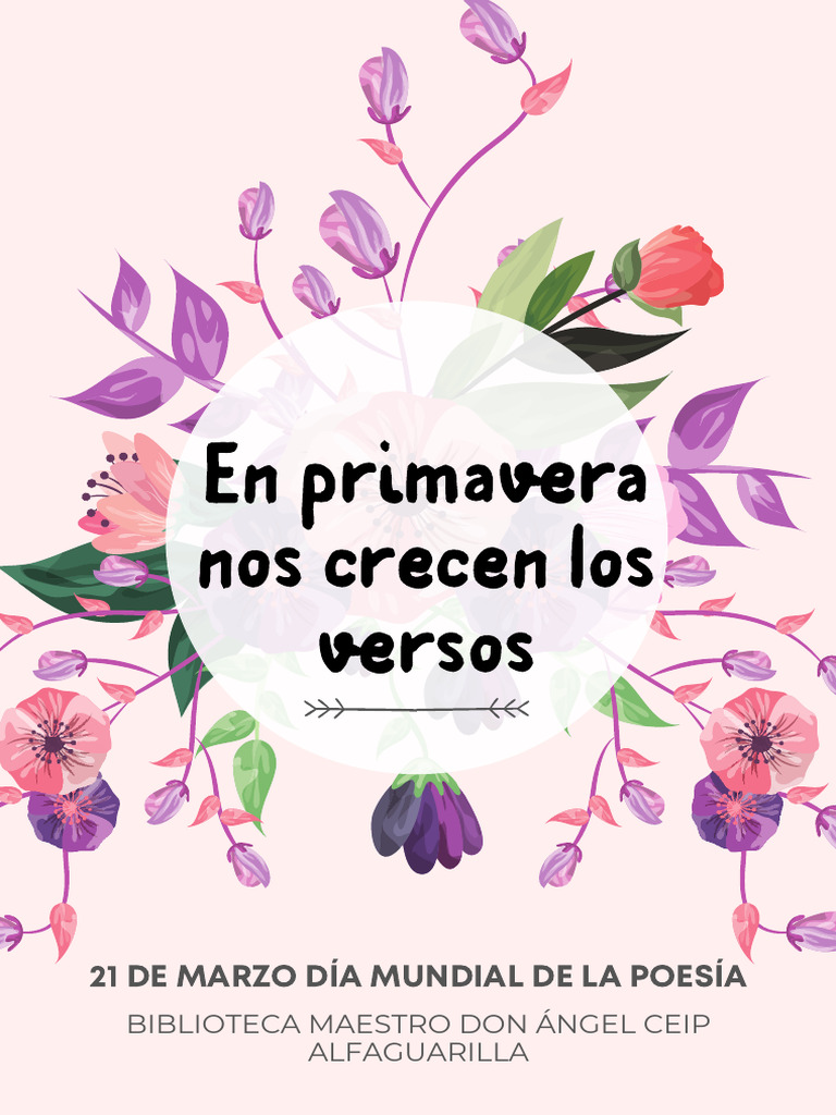 En Primavera Nos Crecen Los Versos 1 | PDF