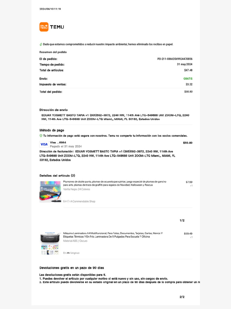 Temu Web Document | PDF
