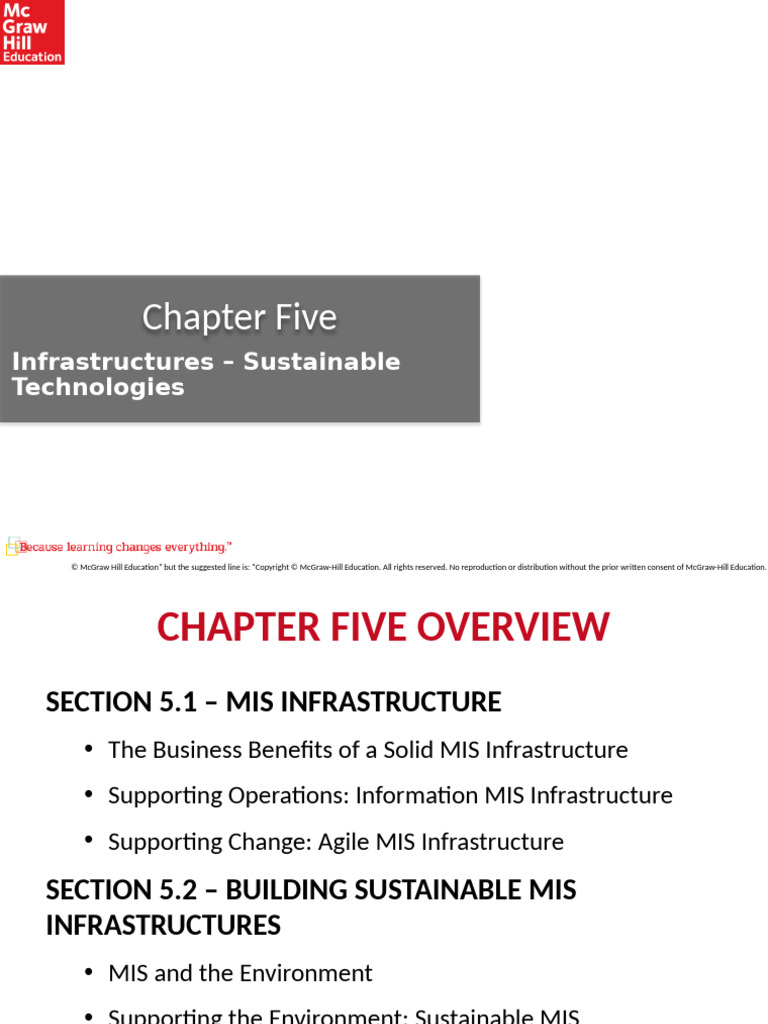 Baltzan Chap005 PPT Infrastructures | PDF | Waste Management | Information Technology