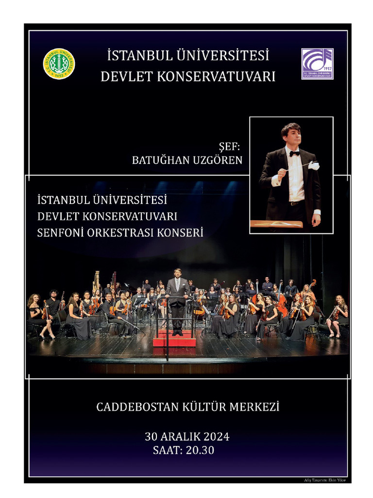 Senfoni̇ Orkestrasi Konser Programi | PDF