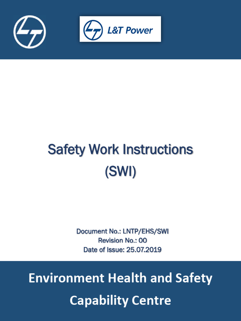 Safety Work Instructions Overview | PDF | Scaffolding
