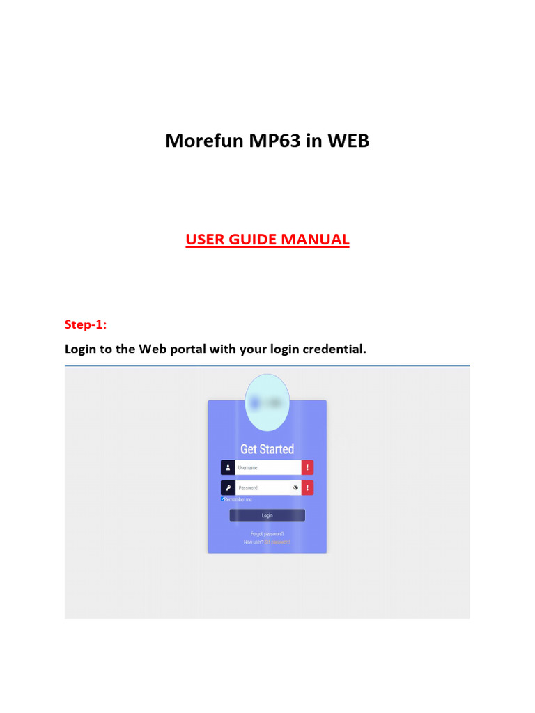 Morefun MP63 WEB User_Manual | PDF | Computer File | Operating System Families