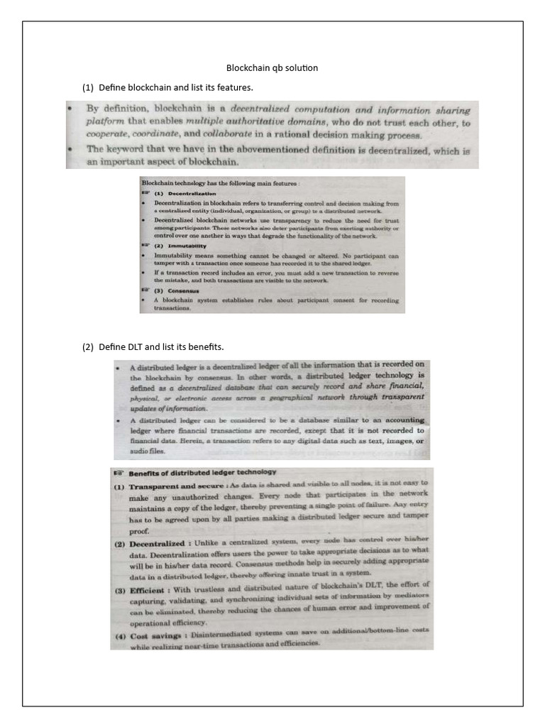 BLC IAT 1 Question Bank | PDF | Distributed Computing | Computing