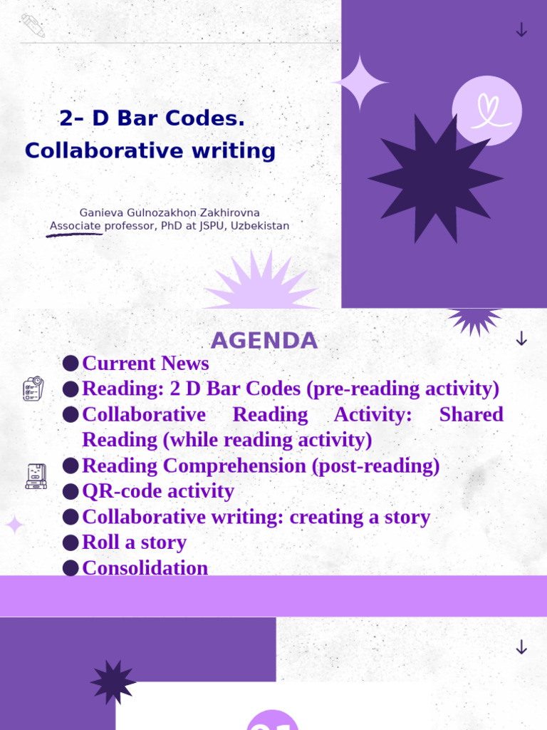2D Bar Codes: Collaborative Reading Activities | PDF