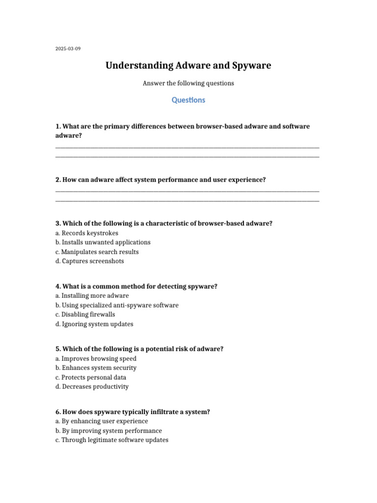 Understanding Adware and Spyware | PDF | Spyware | Malware