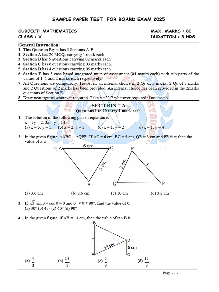maths-class-x-sample-paper-test-09-for-board-exam-2025-qp | PDF ...