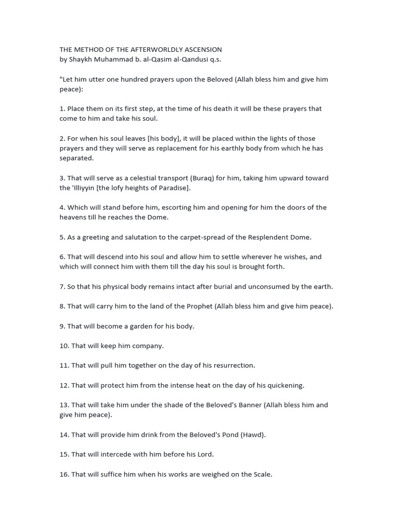 The Method of The Afterworldly Ascension | PDF